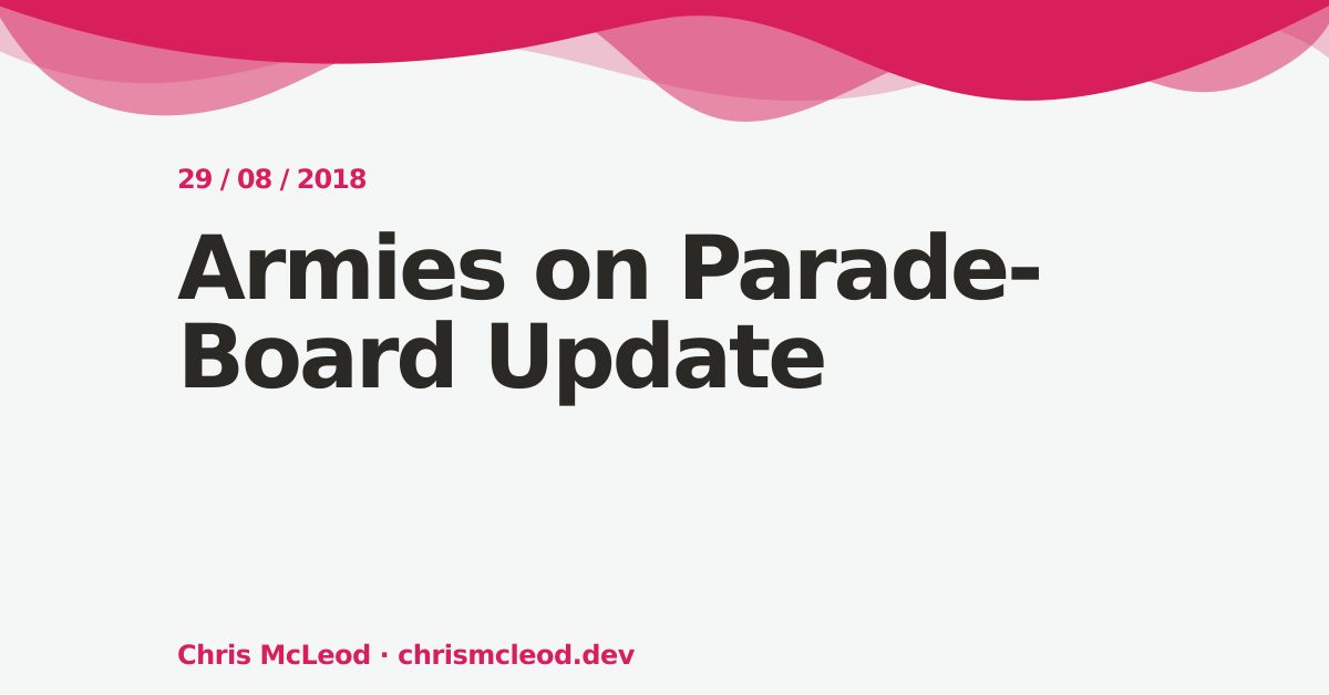 Armies on Parade- Board Update — Chris McLeod
