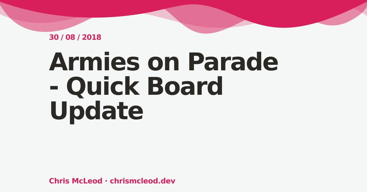 Armies on Parade - Quick Board Update — Chris McLeod